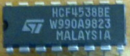 Lot de 2 Circuits Intégrés CMOS HCF4538BE Double Multivibrateur Monostable