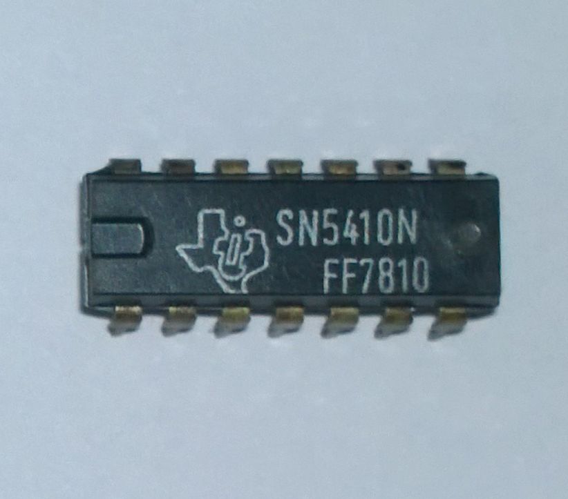 LOT DE 2 CIRCUITS INTEGRES - SN5410N TRIPLE 3-INPUT POSITIVE-NAND GATES ...