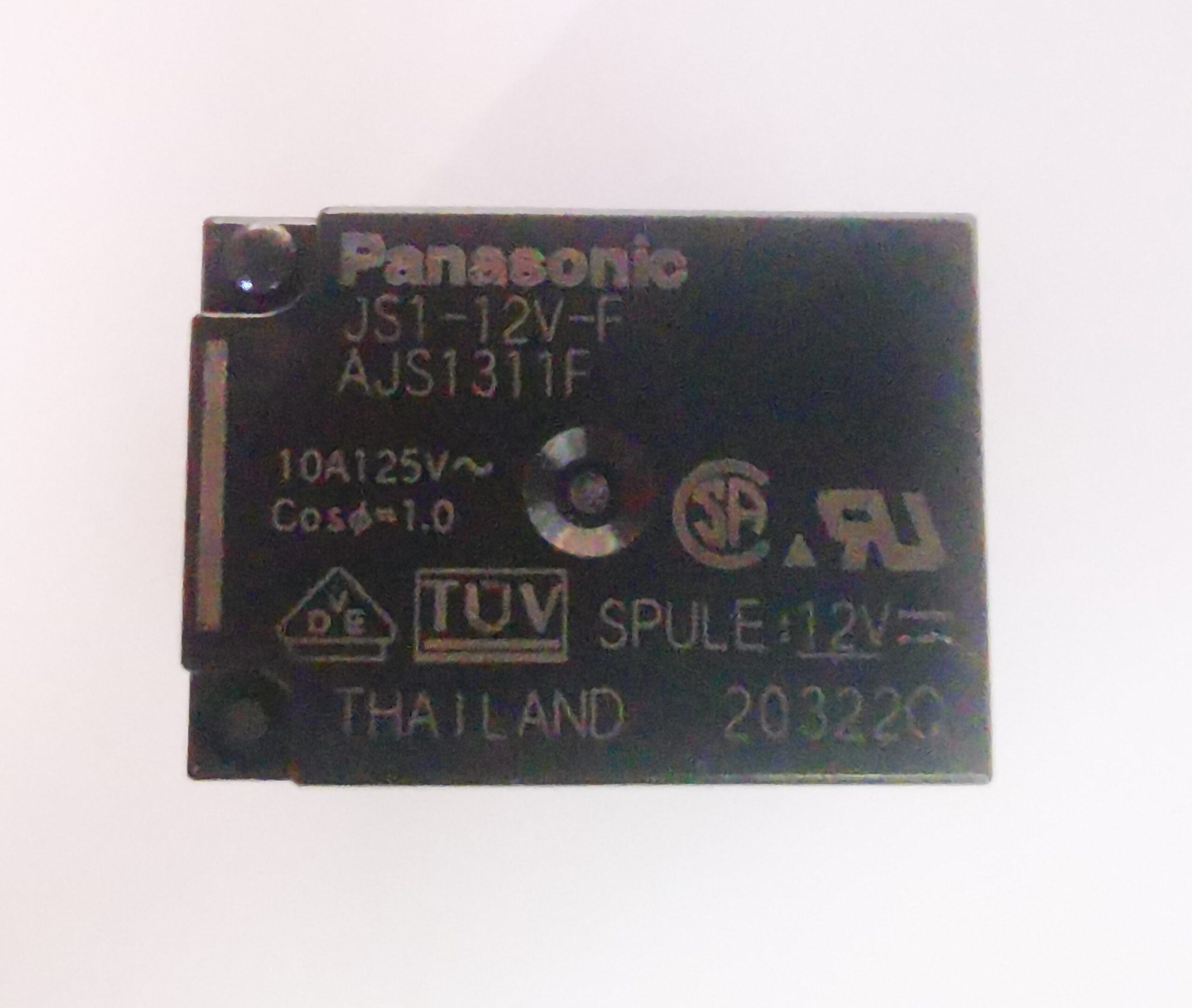 RELAIS BOBINE 12Vdc - 1 contact RT 10A @ 125Vac - PANASONIC - JS1-12V-F